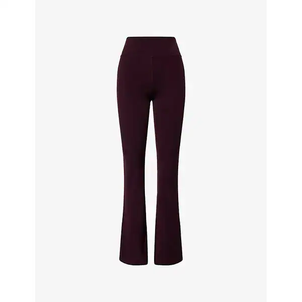 Lululemon Groove Nulu Hr Flared-Leg Trousers - Black Plum